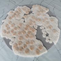 China Pure Handmade Wool Irregular Rug Living Room 1000x1000mm Custom Size for sale