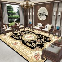 China Custom Polyester Living Room Carpet Middle Eastern Style Washable Floor Mat 40x60cm to 200x400cm for sale