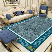 China Custom Polyester Living Room Carpet Middle Eastern Style Washable Floor Mat 40x60cm to 200x400cm for sale