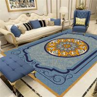 China Custom Polyester Living Room Carpet Middle Eastern Style Washable Floor Mat 40x60cm to 200x400cm for sale