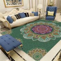 China Custom Polyester Living Room Carpet Middle Eastern Style Washable Floor Mat 40x60cm to 200x400cm for sale