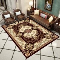China Custom Polyester Living Room Carpet Middle Eastern Style Washable Floor Mat 40x60cm to 200x400cm for sale