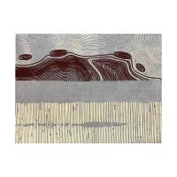China Wool Handwoven Irregular Strip Floor Carpet 1400x2000mm Custom Size for Living Room Bedroom for sale