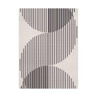 China Wool Handwoven Irregular Strip Floor Carpet 1400x2000mm Custom Size for Living Room Bedroom for sale