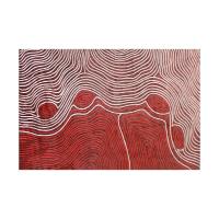 China Wool Handwoven Irregular Strip Floor Carpet 1400x2000mm Custom Size for Living Room Bedroom for sale