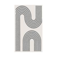 China Wool Handwoven Irregular Strip Floor Carpet 1400x2000mm Custom Size for Living Room Bedroom for sale