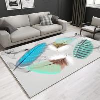 China Machine Washable Polyester Living Room Carpet Nordic Scandinavian Style Rug 80x120cm Custom Size for sale