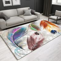 China Machine Washable Polyester Living Room Carpet Nordic Scandinavian Style Rug 80x120cm Custom Size for sale