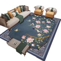 China Non Slip Polyester Crystal Velvet Flower Carpet Rug 80x120cm Living Room Floor Mat for sale