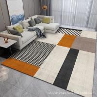 China Customizable Polyester Crystal Velvet Living Room Carpet 80x120cm Machine Washable for sale