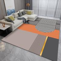 China Customizable Polyester Crystal Velvet Living Room Carpet 80x120cm Machine Washable for sale