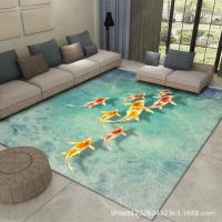 China Nordic Luxury Polyester Carpet Rug 80x120cm Living Room Coffee Table Floor Mat for sale