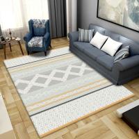 China Customized Anti Slip Crystal Velvet Carpet 6x9 Living Room Polyester Machine Washable for sale