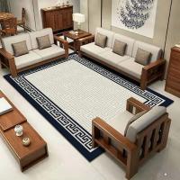 China Classic Ancient Style Polyester Fiber Washable Floor Mat Carpet 80x120cm Custom Size for sale
