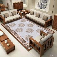 China Classic Ancient Style Polyester Fiber Washable Floor Mat Carpet 80x120cm Custom Size for sale