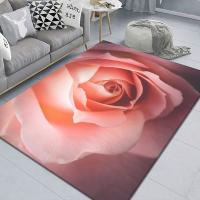 China Custom Geometric Printed Crystal Velvet Living Room Carpet 80x120cm Polyester Rug for sale