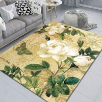 China Custom Geometric Printed Crystal Velvet Living Room Carpet 80x120cm Polyester Rug for sale