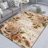 China Custom Geometric Printed Crystal Velvet Living Room Carpet 80x120cm Polyester Rug for sale
