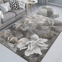 China Custom Geometric Printed Crystal Velvet Living Room Carpet 80x120cm Polyester Rug for sale