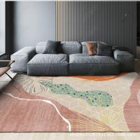 China Customized Crystal Velvet Living Room Carpet Polyester Floor Rug Machine Washable 80x120cm for sale