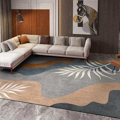 China Customized Crystal Velvet Living Room Carpet Polyester Floor Rug Machine Washable 80x120cm for sale