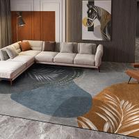 China Customized Crystal Velvet Living Room Carpet Polyester Floor Rug Machine Washable 80x120cm for sale