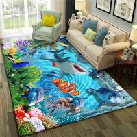 China Custom 3D Printed Crystal Velvet Floor Carpet Rug Polyester 80x120cm Living Room Mat for sale
