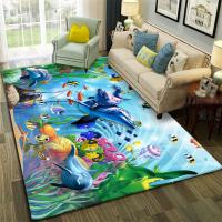 China Custom 3D Printed Crystal Velvet Floor Carpet Rug Polyester 80x120cm Living Room Mat for sale