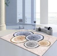 China European Retro Custom Polyester Living Room Carpet 80x120cm Machine Washable for sale