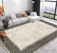 China European Retro Custom Polyester Living Room Carpet 80x120cm Machine Washable for sale