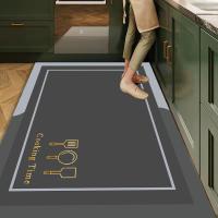 China Customizable Anti Fatigue Kitchen Mat 100% Polyester Crystal Velvet Non Slip Oil Proof Floor Mat for sale