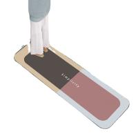 China Anti Slip Anti Oil Washable Kitchen Carpet Anti Fatigue Runner 40x60 cm for sale