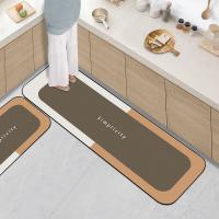 China Anti Slip Anti Oil Washable Kitchen Carpet Anti Fatigue Runner 40x60 cm for sale