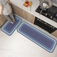 China Anti Slip Anti Oil Washable Kitchen Carpet Anti Fatigue Runner 40x60 cm for sale