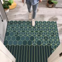 China Customizable PVC Entry Door Mat Non Washable Floor Carpet Rug 80x120cm for sale