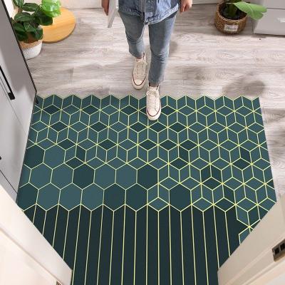 China Customizable PVC Entry Door Mat Non Washable Floor Carpet Rug 80x120cm for sale