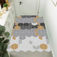 China Customizable PVC Entry Door Mat Non Washable Floor Carpet Rug 80x120cm for sale