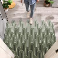 China Customizable PVC Entry Door Mat Non Washable Floor Carpet Rug 80x120cm for sale