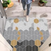 China Customizable PVC Entry Door Mat Non Washable Floor Carpet Rug 80x120cm for sale