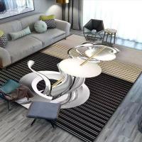 China Custom Polyester Non Skid Living Room Area Rug 80x120cm Machine Washable for sale