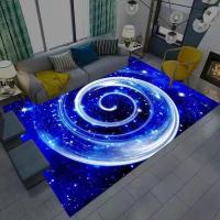 China Custom Polyester Non Skid Living Room Area Rug 80x120cm Machine Washable for sale