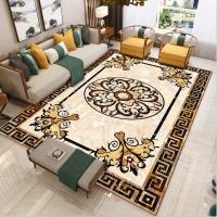 China European Ancient Living Room Floor Carpet 80x120cm Polyester Area Rug Under Couch for sale
