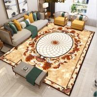 China European Ancient Living Room Floor Carpet 80x120cm Polyester Area Rug Under Couch for sale
