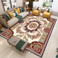 China European Ancient Living Room Floor Carpet 80x120cm Polyester Area Rug Under Couch for sale