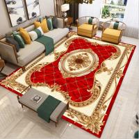 China European Ancient Living Room Floor Carpet 80x120cm Polyester Area Rug Under Couch for sale