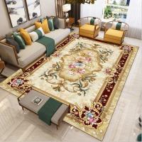 China European Ancient Living Room Floor Carpet 80x120cm Polyester Area Rug Under Couch for sale