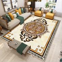 China European Ancient Living Room Floor Carpet 80x120cm Polyester Area Rug Under Couch for sale