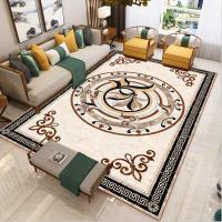China European Ancient Living Room Floor Carpet 80x120cm Polyester Area Rug Under Couch for sale