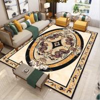 China European Ancient Living Room Floor Carpet 80x120cm Polyester Area Rug Under Couch for sale