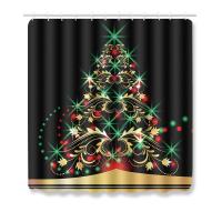 China Custom Christmas Snowman Bath Mat Set 45x75cm Anti Skid Polyester Non Slip Floor Mats for sale